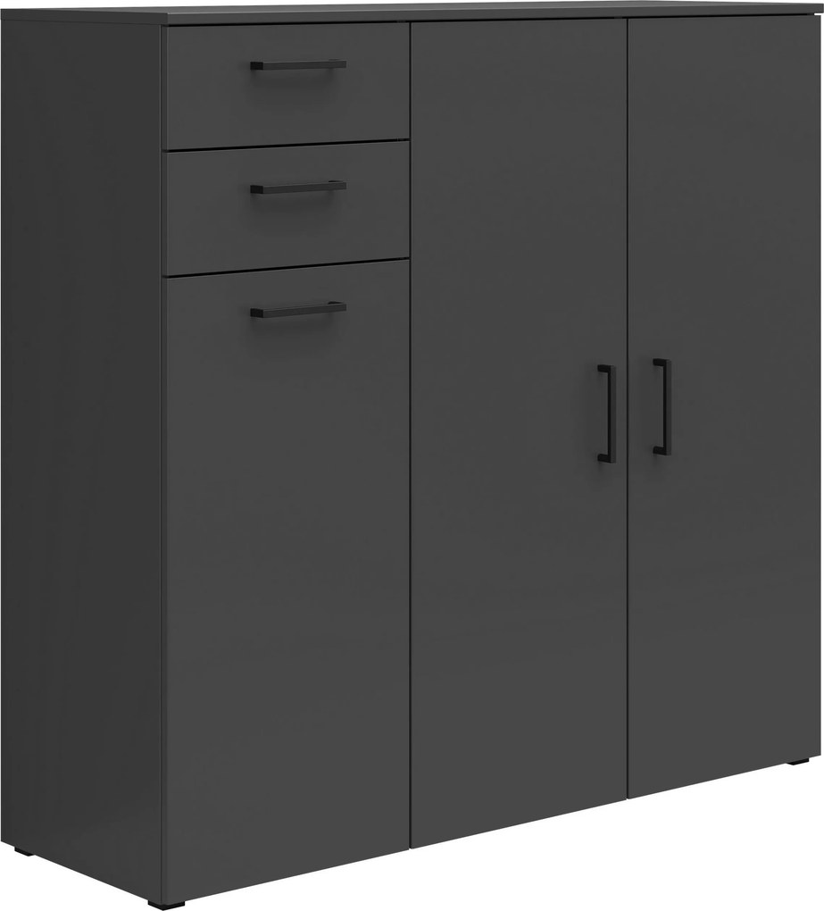 XXXLutz KOMODA, barvy grafitu, 120/115/40 cm Carryhome - Široké komody - 002427022233