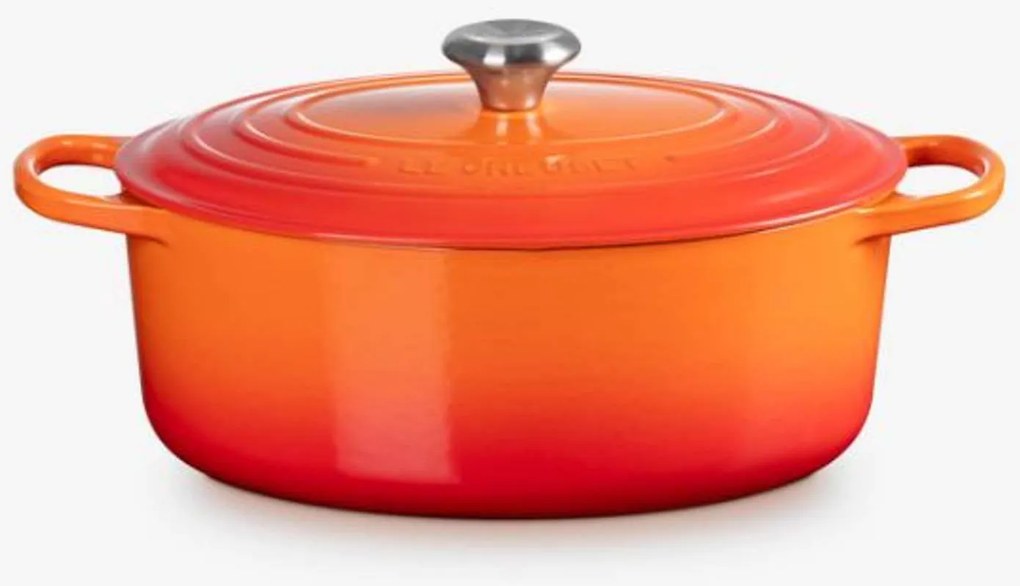 Le Creuset Signature - Pekáč oválný s poklicí, objem 7,5 l, volcanique 21178330902430