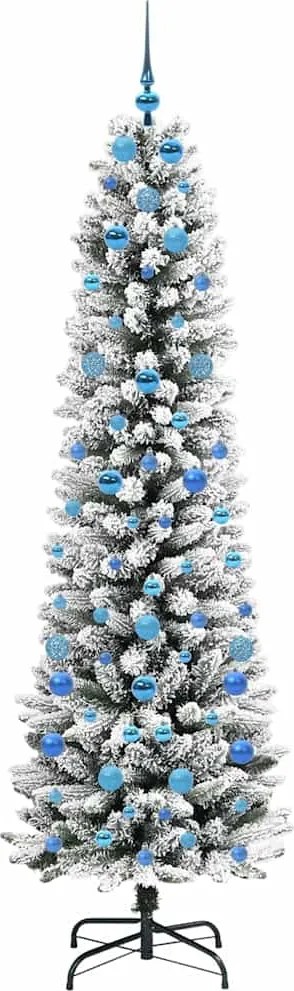 Umělý vánoční stromeček Bílá 210 cm PVC, kov a plast 3396124