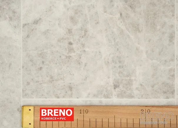 Breno PVC SUPERTEX Balmani 582 – světlá mramorová dlažba, šíře 400 cm