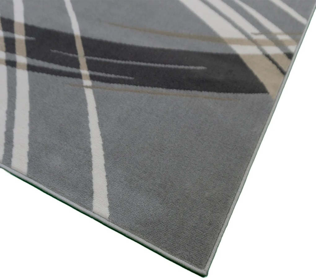 BE Koberec Lotus 9304 GREY - šedý obdélníkový Rozměr: 50x80 cm
