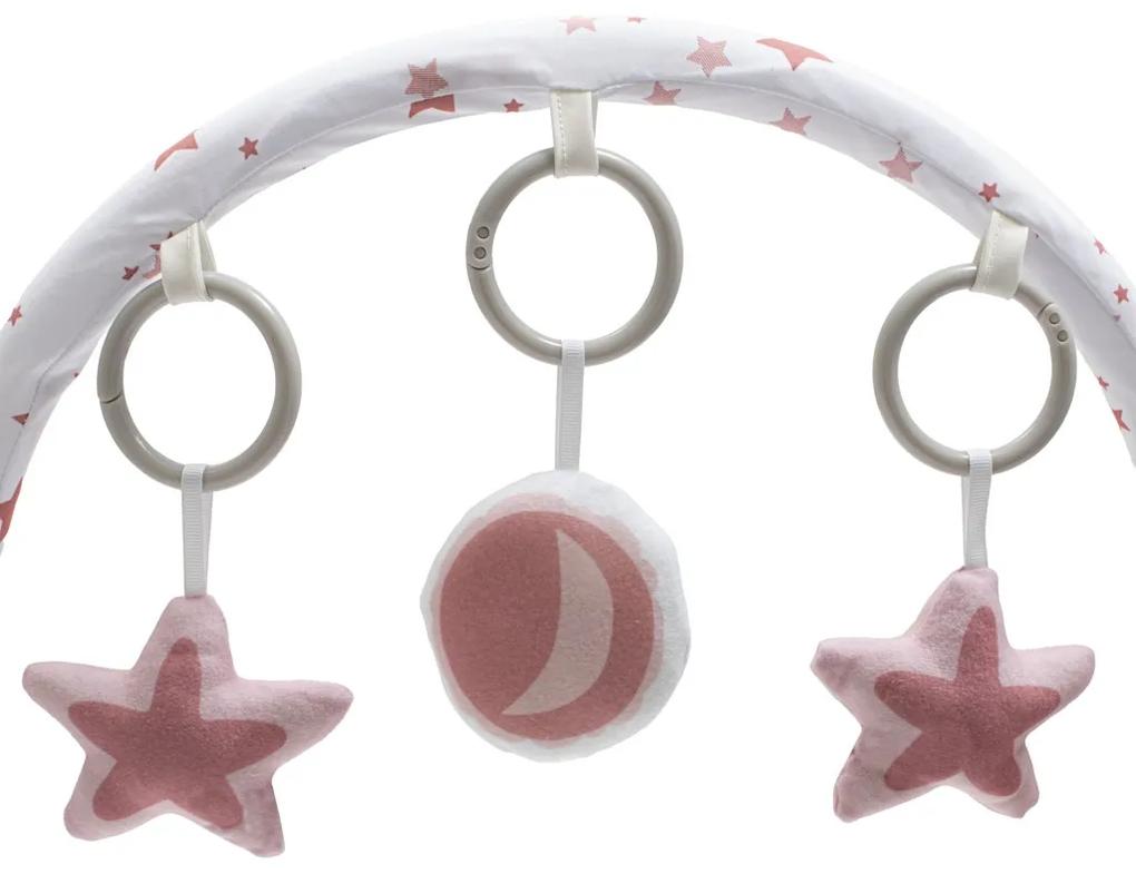 Multifunkční houpací lehátko pro miminko Baby Mix hvězdičky růžové