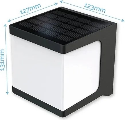 Viking - LED Solární nástěnné svítidlo se senzorem LED/1,5W/3,7V IP54 4000K