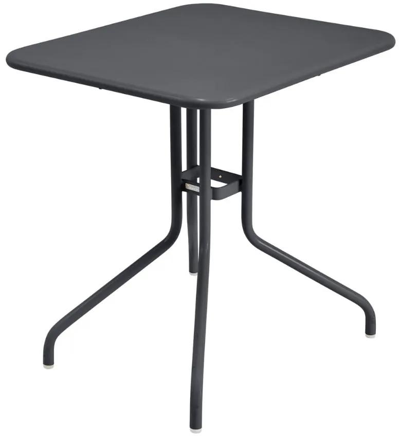 OnaDnes -20% Černý kovový zahradní stůl Fermob Pétale 60 x 70 cm