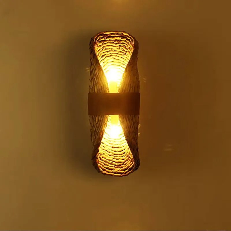 Toolight Toolight, nástěnné svítidlo 2xE27 APP1502-1W, přírodní hnědá, OSW-036907