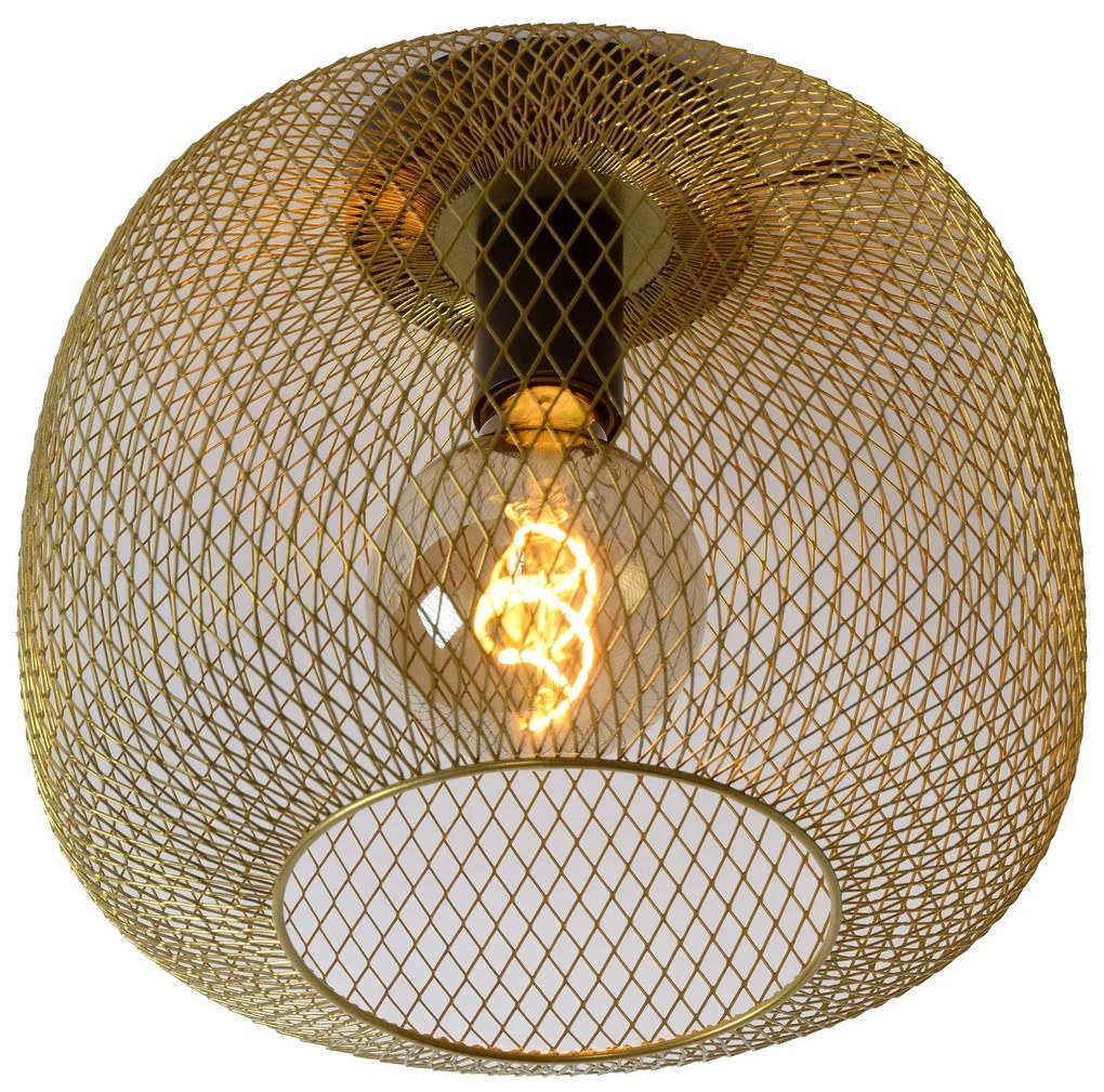 LUCIDE Stropní svítidlo MESH Gold, průměr 30cm