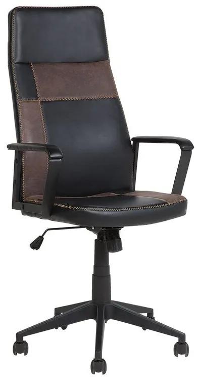Kancelářská židle černá/hnědá DELUXE Beliani