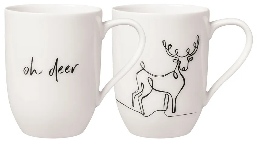 Villeroy & Boch V&B Statement Vánoční Set Reindeer 2ks 10-1621-8405