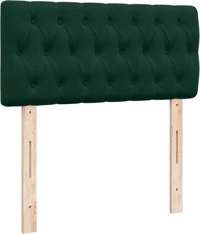 Osmanský rám postele s matrací tmavě šedá 80x200cm samet 3311810