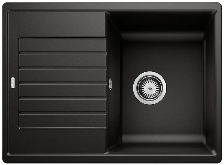 Blanco Zia 45 S Compact, silgranitový dřez 680x500x190 mm, 1-komorový, černá, BLA-526009