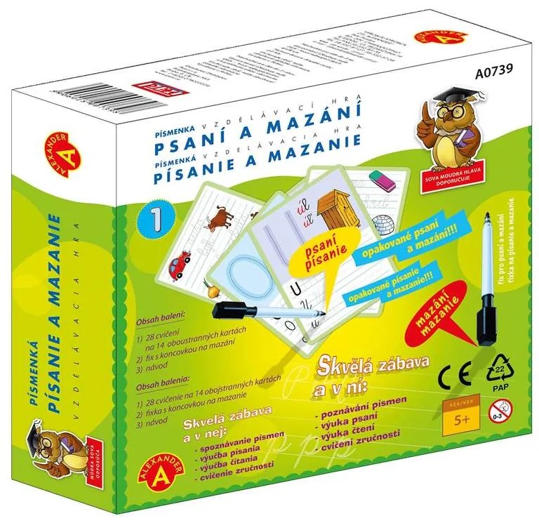 PEXI Alexander Psaní a mazání 1 písmena