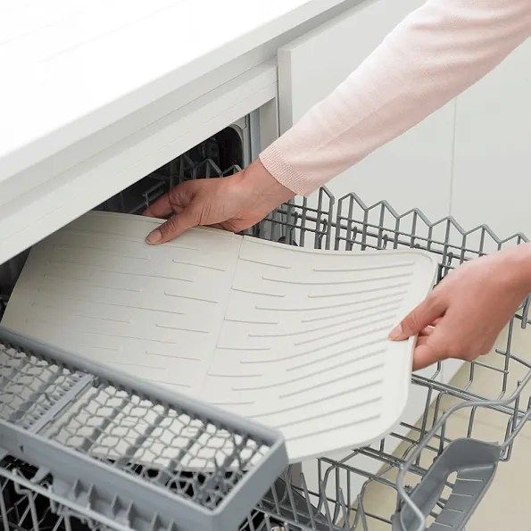 Brabantia Silikonový odkapávač na nádobí světle šedá