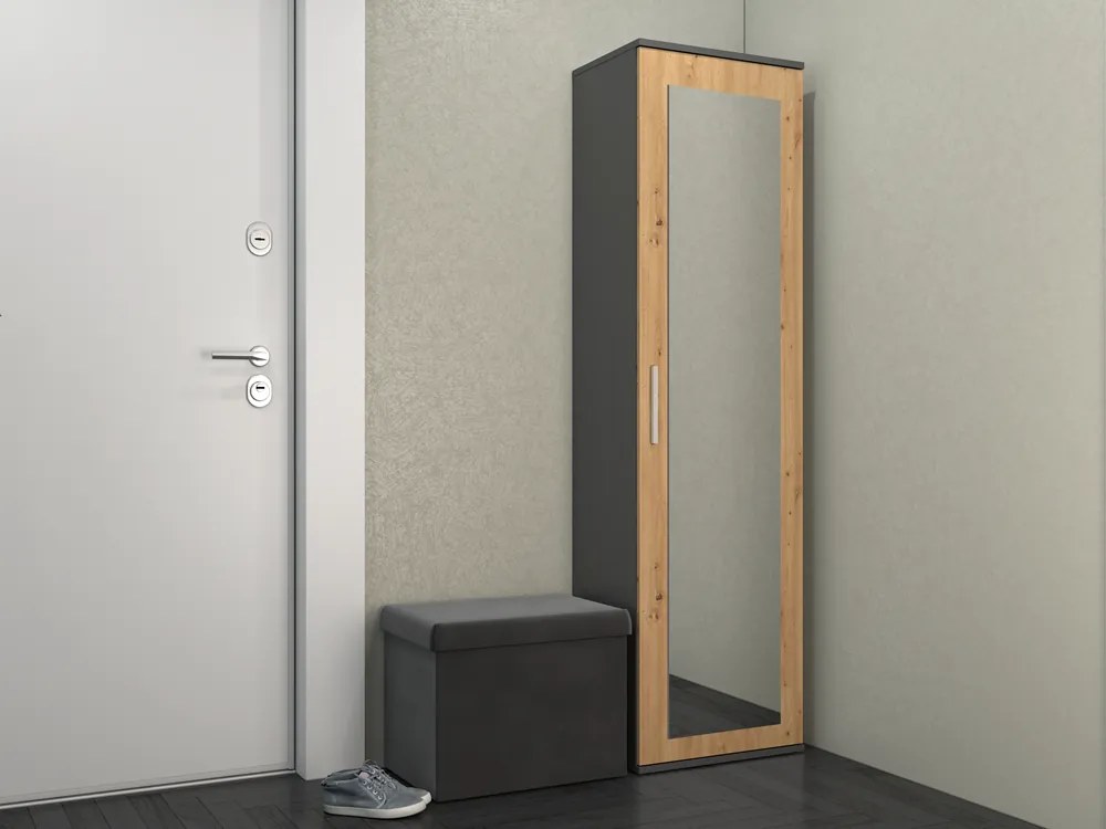 Skříň DUO Antracit + artisan