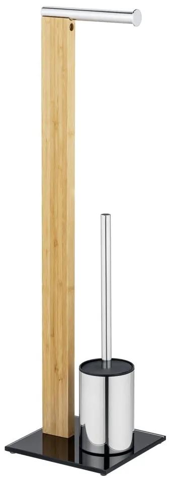 Bambusový stojan na toaletní papír se štětkou Tindari – Wenko