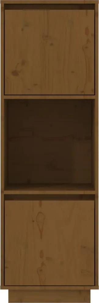 vidaXL Komoda 38 x 35 x 117 cm masivní borové dřevo [814362] Barva: Černá
