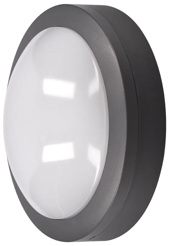 Solight LED venkovní osvětlení Siena, šedé, 13W, 910lm, 4000K, IP54, 17cm