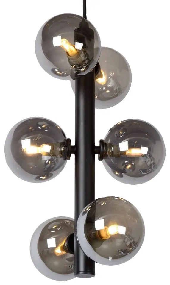 Toolight Toolight, závěsné svítidlo Modern 6xG9 APP1163-6CP, černá matná, OSW-04692