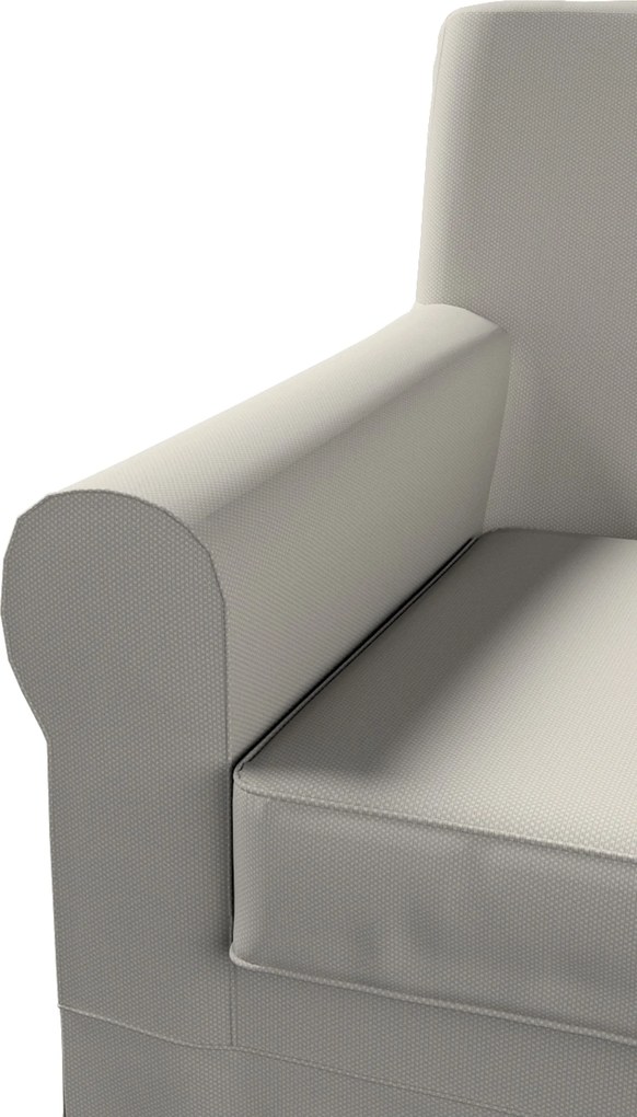 Potah na křeslo IKEA Ektorp Jennylund barva šedá látka pletený vzor