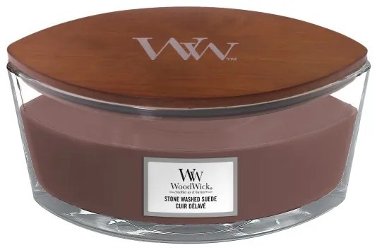 WoodWick Svíčka loď Stone Washed Suede, 453 g