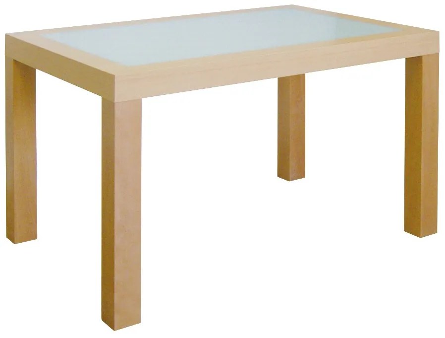 Jídelní stůl NOE s mléčným sklem 80 x 120 cm,  (na výběr více variant)