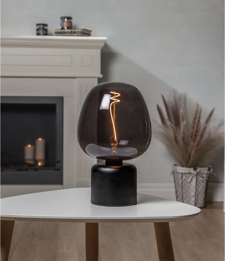 Teplá LED dekorativní žárovka E27, 2 W Black Apple – Star Trading