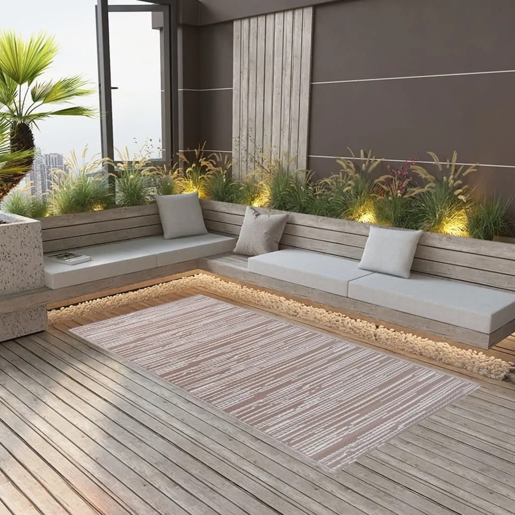 vidaXL Venkovní koberec ARAKIL 190 x 290 cm PP [317001] Barva: Hnědá