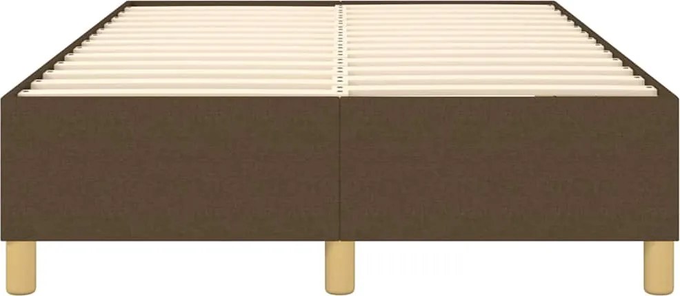Rám postele s boxspringem tmavě hnědá 120 x 200 cm textil 3120948