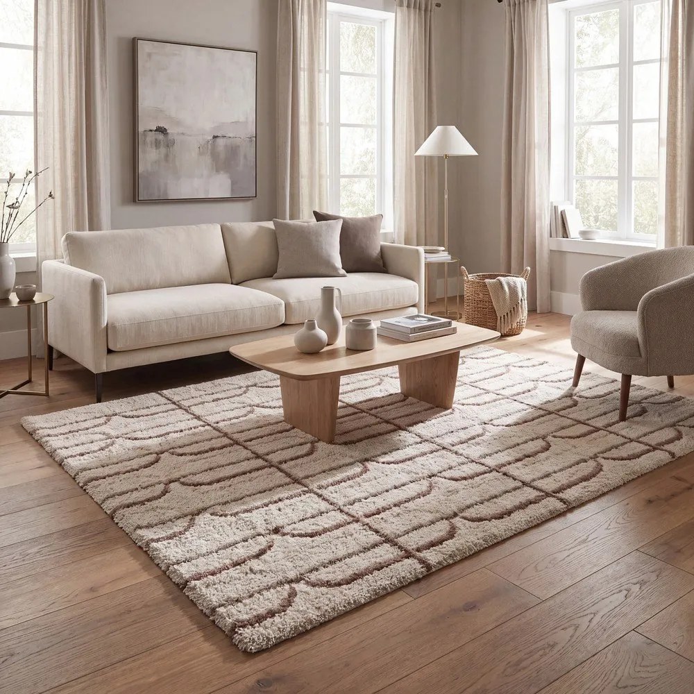 Krémový/světle hnědý koberec 80x150 cm Ember – Universal