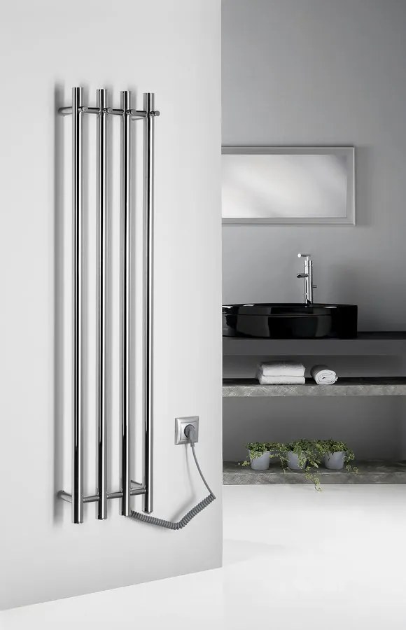 Sapho Sapho, PAPINADO elektrický sušák ručníků, 109x1200mm, 40W, černá mat, ER340