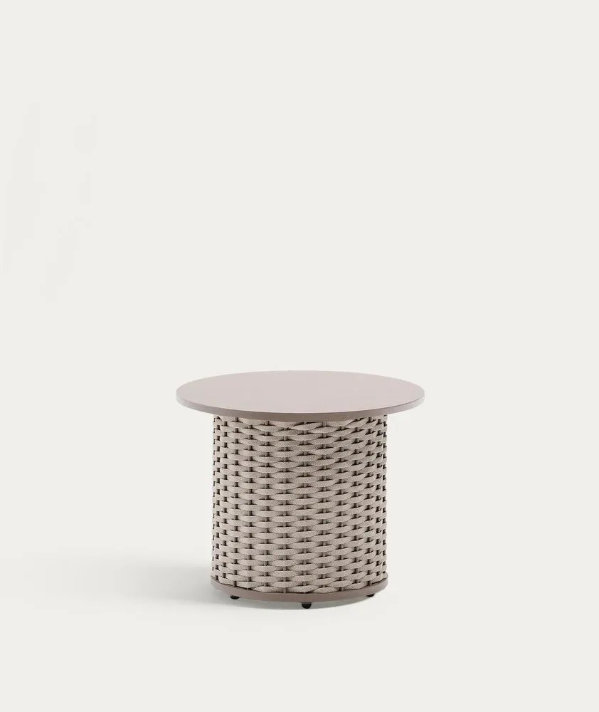Kovový kulatý zahradní stolek ø 50 cm Sedalis – Kave Home