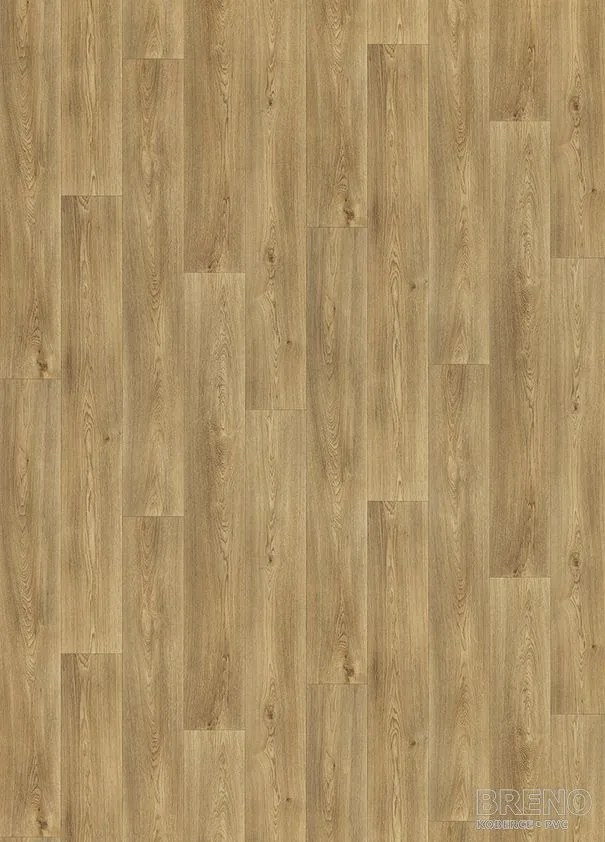 Breno PVC BLACKTEX Columbian Oak 636L – světle hnědé dřevo, šíře 400 cm
