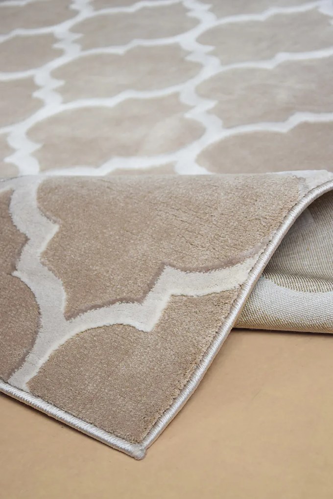 BE Koberec Elite 17391 BEIGE - béžový obdélníkový Rozměr: 60x100 cm