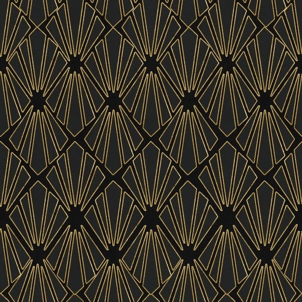 Tapeta Global Art Production Gold Geometry, 52 x 300 cm (3 role)