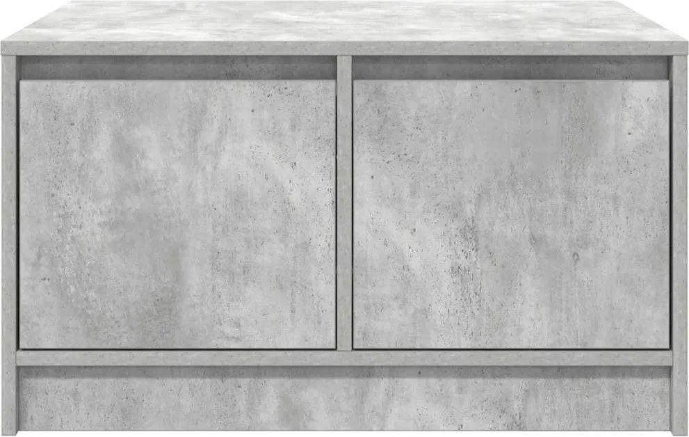Konferenční stolek se zásuvkami Betonová šedá 70,5x70x40 cm 3328411