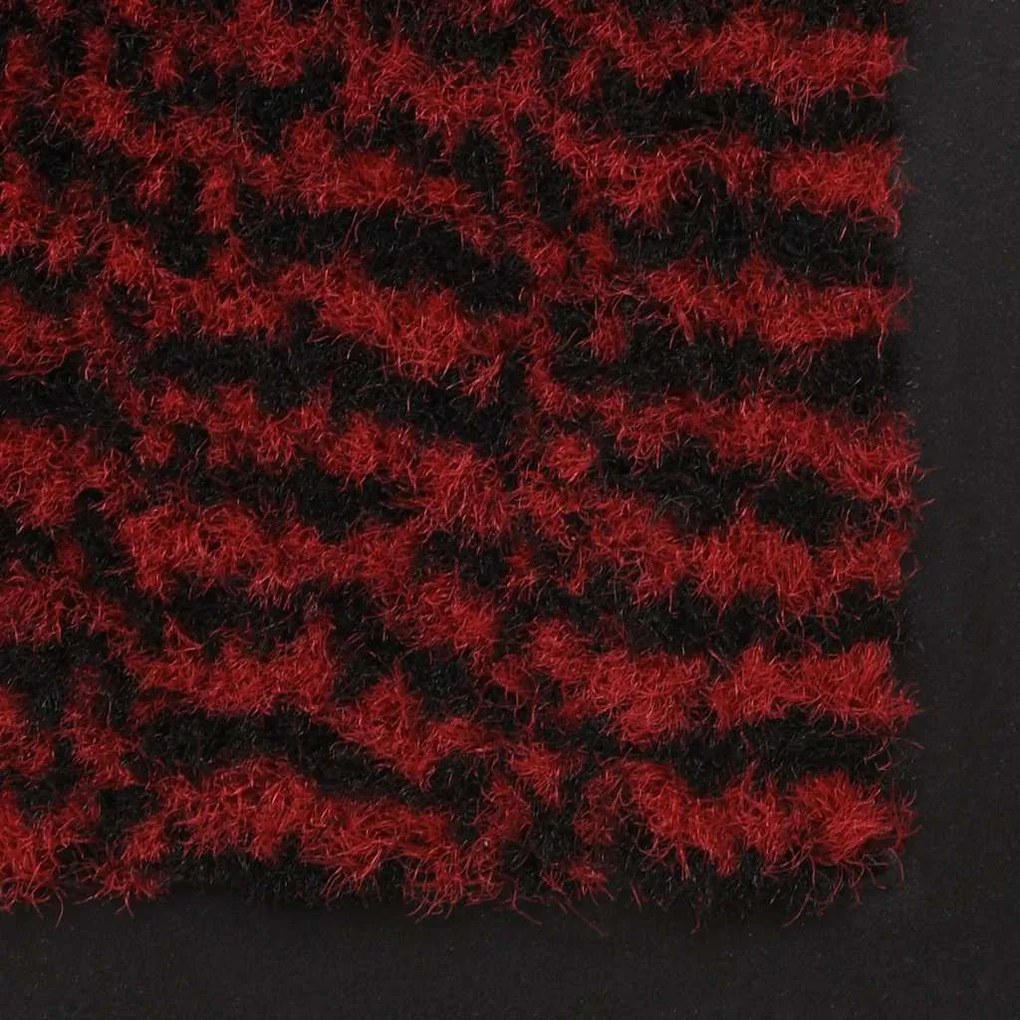 Protiprachové obdélníkové rohožky 2 ks všívané 40x60 cm červené 3051603