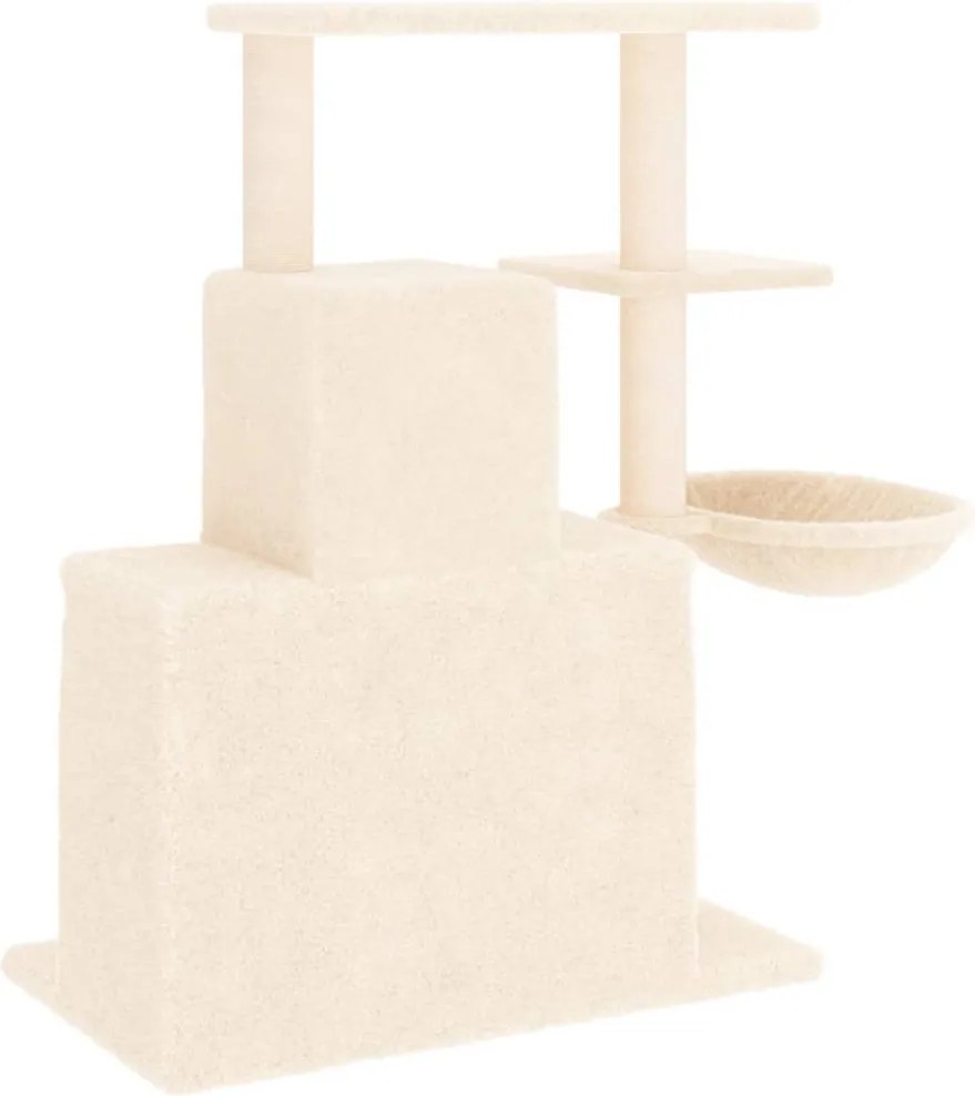 Škrabadlo pro kočky se sisalovými sloupky krémové 83 cm 171765