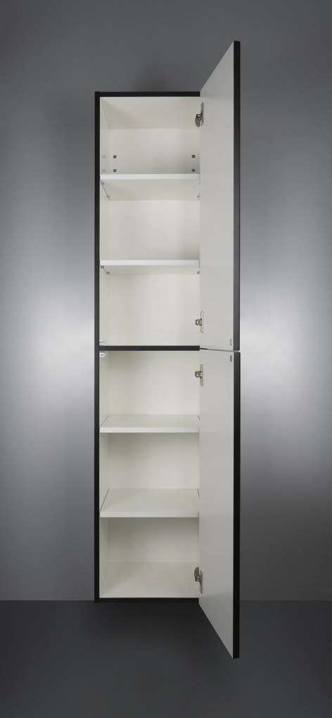 Deante Prizma, vysoká závěsná skříňka 350x350x1600 mm, černá matná, DEA-SDI_NSL1