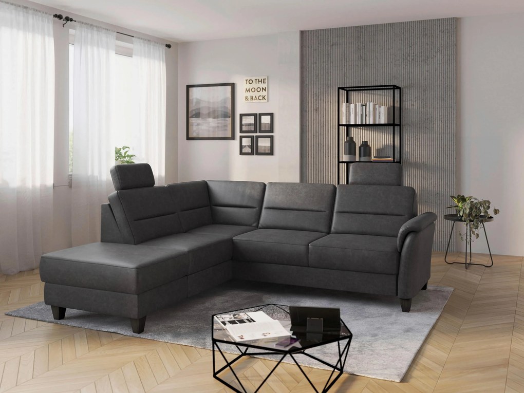 XXXLutz ROHOVÁ SEDAČKA, textil, antracitová Sit & More - Sedací soupravy - 000144019787