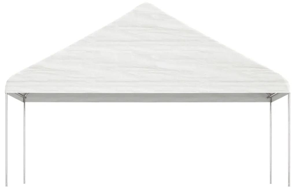 Altán se střechou bílý 8,92 x 5,88 x 3,75 m polyethylen,  3155520