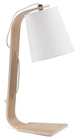 Bílá stolní lampa La Forma Percy