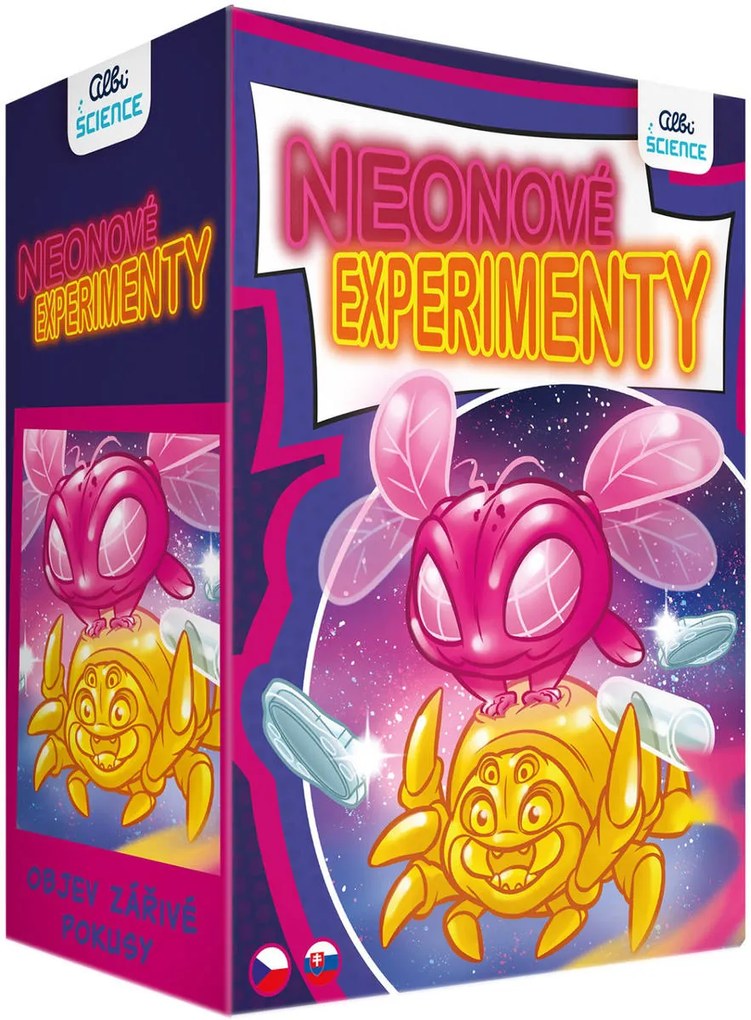 ALBI Science Neonové experimenty 2. vydání svítí ve tmě vědecký set ala9z