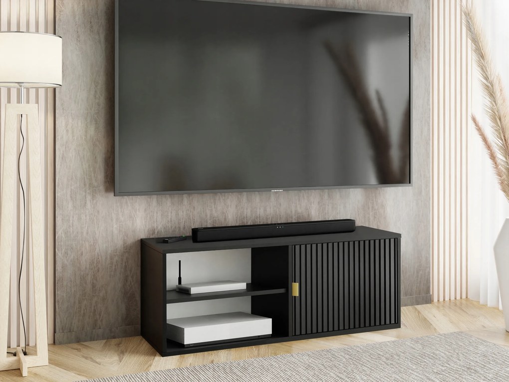 TV skříňka ELI 2 otevřenáTV skříňka černý