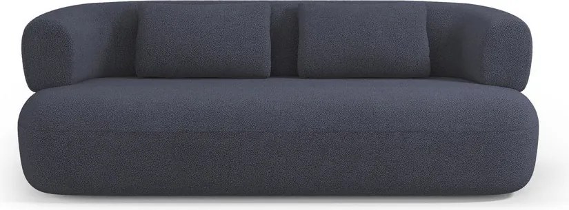 Tmavě modrá pohovka z textilie bouclé 178 cm Jenny – Micadoni