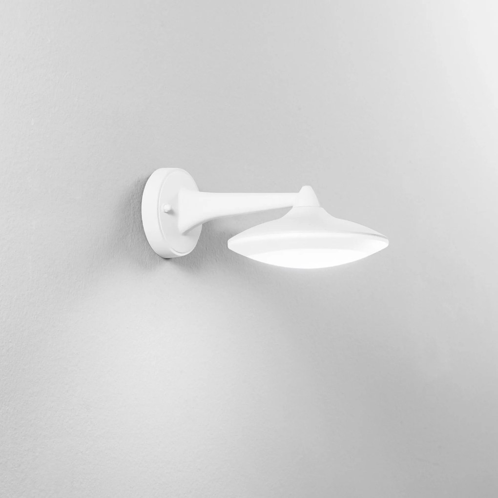 FAN LANT-ALYSON/AP BCO Venkovní nástěnné svítidlo LED ALYSON bílá, hlinik, 12 W, 1300 lm, 4000 K, IP44, 10 x 24 cm - FANEUROPE