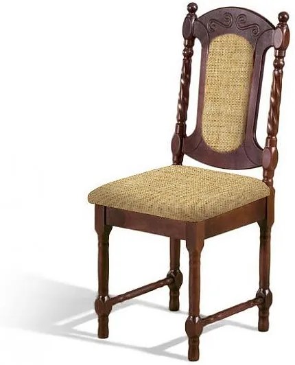 Jídelní židle Klára, masiv olše, palisandr / wenus 111