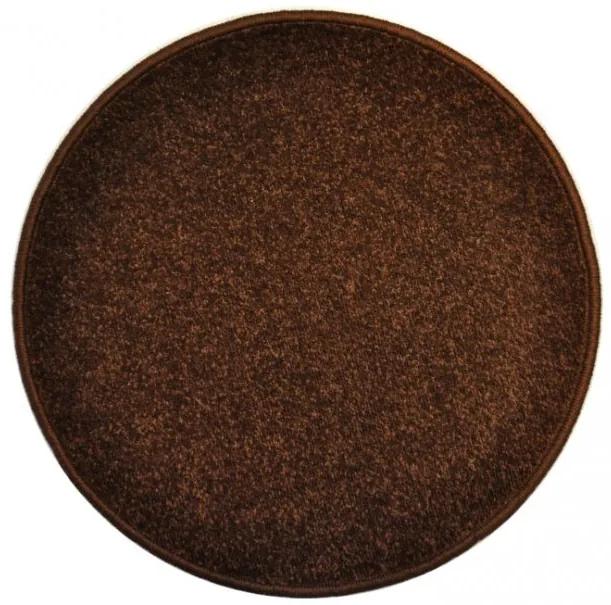 Eton hnědý koberec kulatý průměr 100 cm