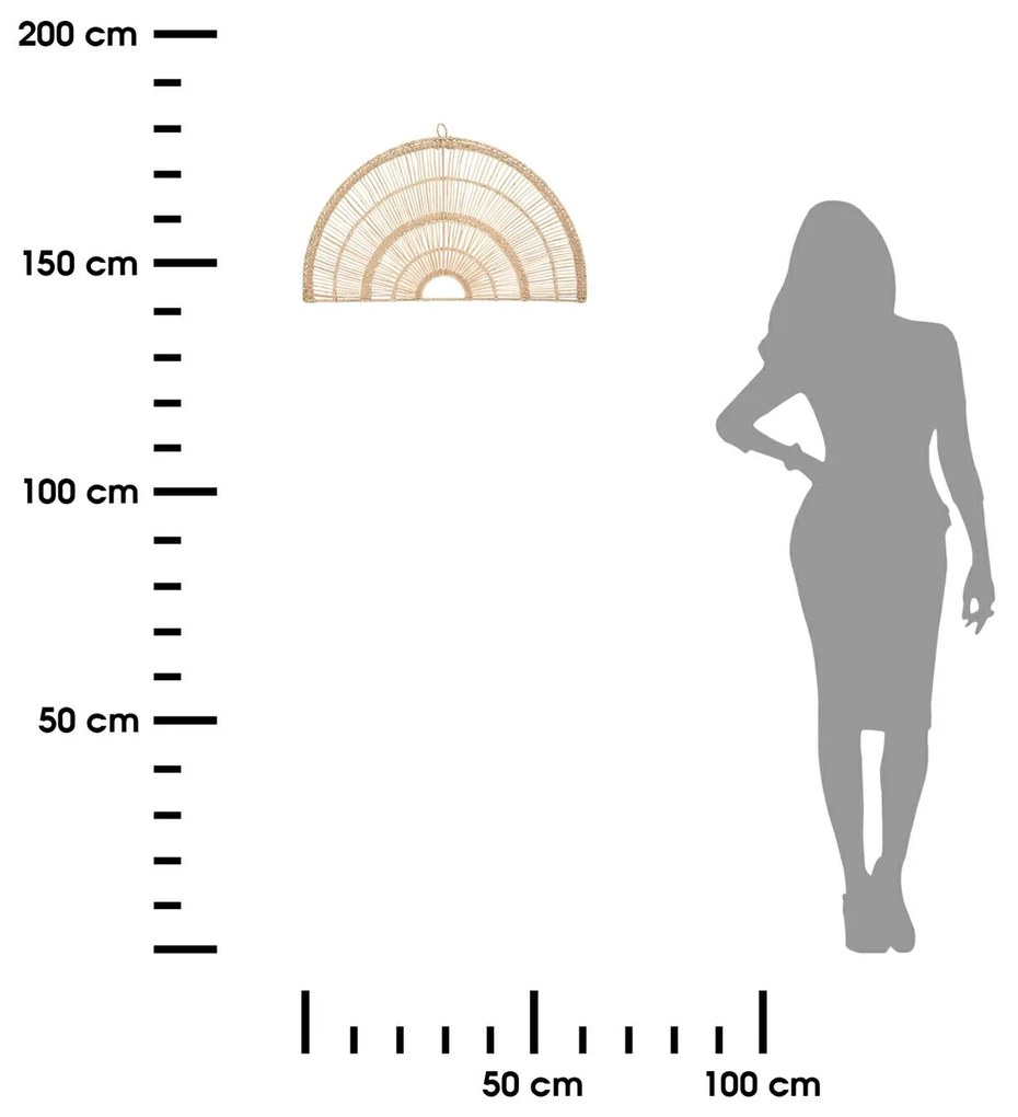 Proutěná dekorace na zeď Fiore 35,5x60 cm