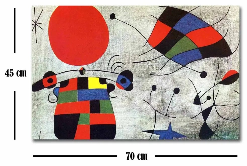 Reprodukce obrazu Joan Miró 078 45 x 70 cm