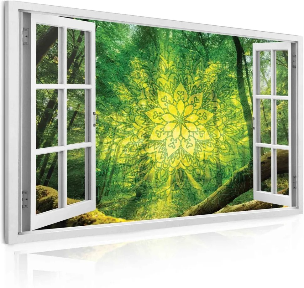 Malvis Malvis Obraz okno lesní strážce  120x80 cm