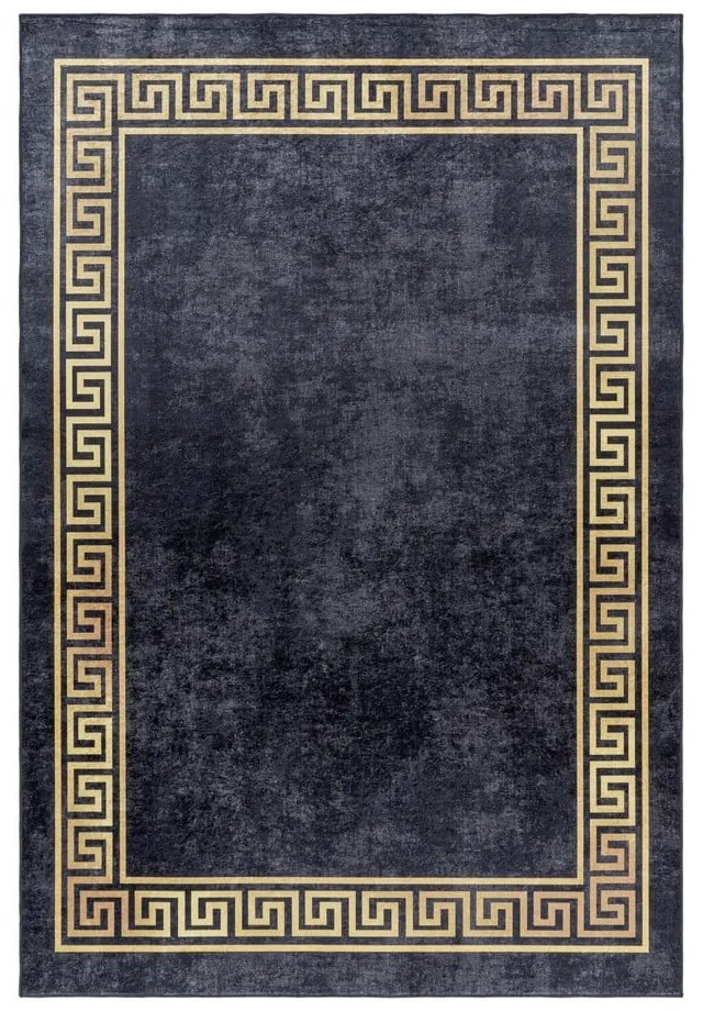 Antracitový pratelný běhoun 80x250 cm Fiesta – Ayyildiz Carpets